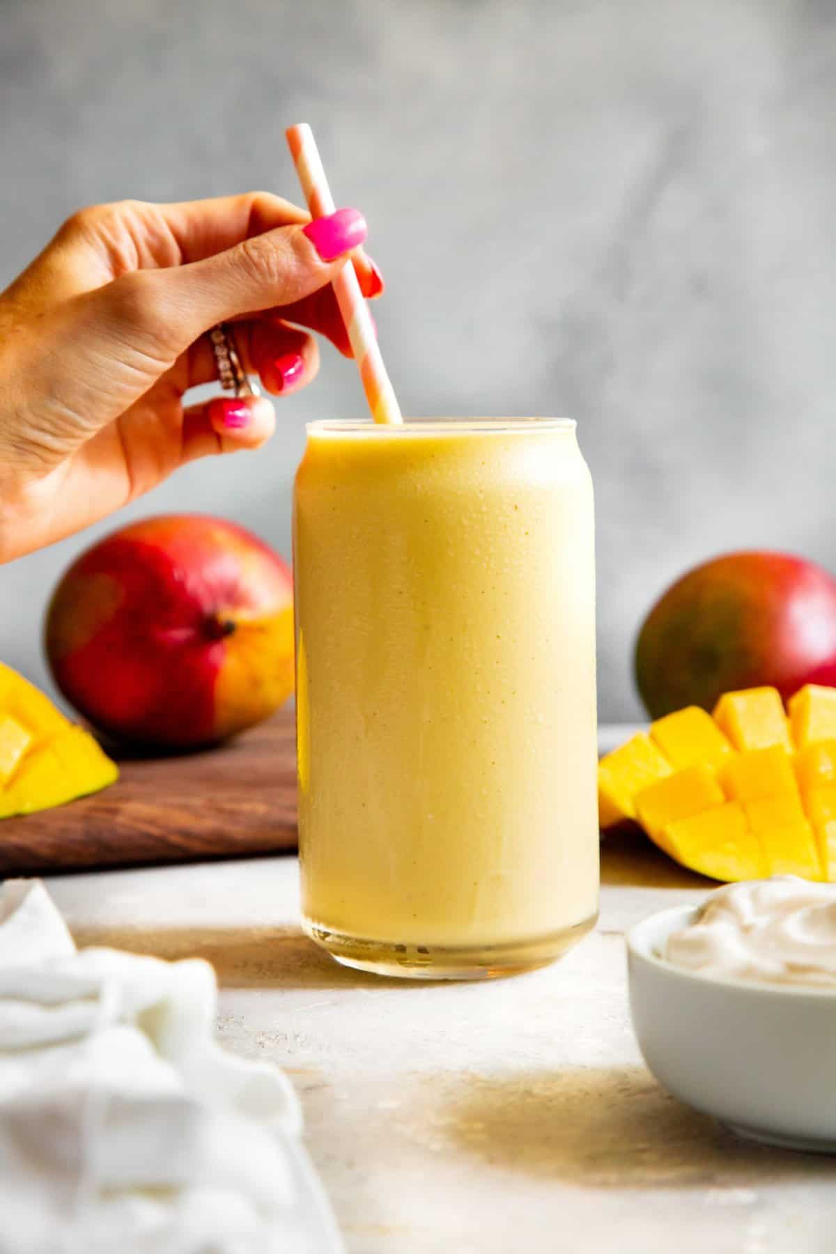 Creamy Mango Smoothie {Paleo, Vegan} - The Paleo Running Momma