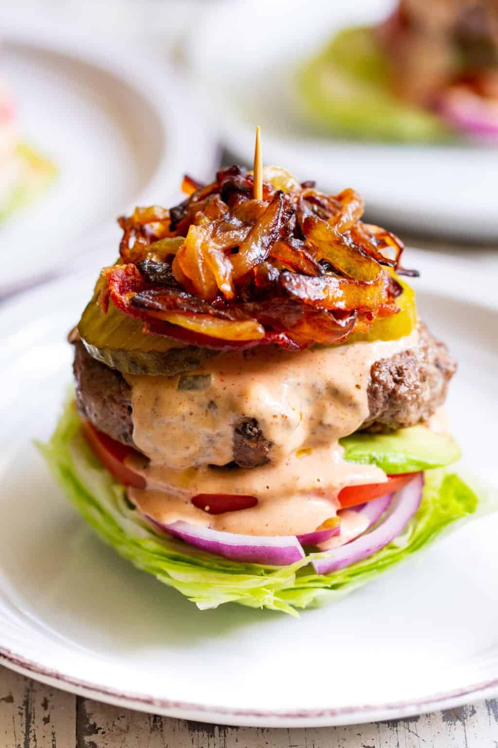 Loaded Keto Burgers {Whole30, Paleo} - The Paleo Running Momma