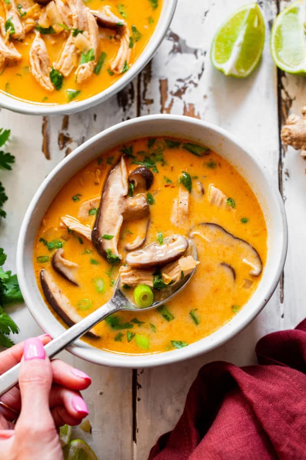 Thai Chicken Soup {Paleo, Whole30, Keto}