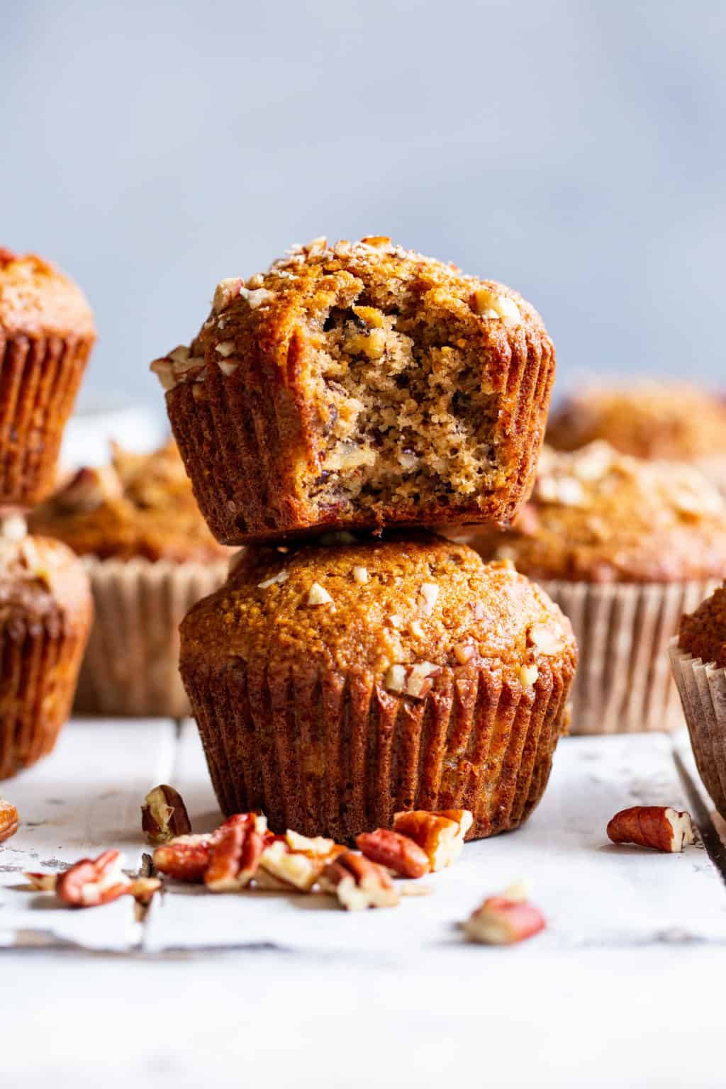 Butter Pecan Banana Muffins {Paleo} - The Paleo Running Momma
