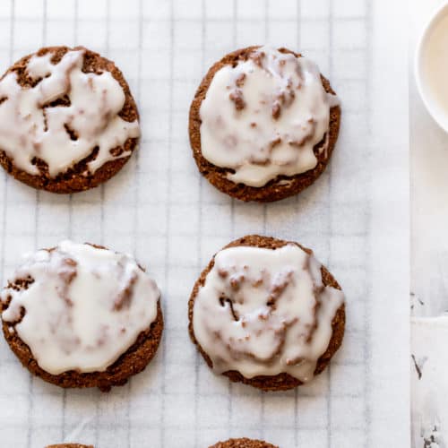 Iced Gingerbread Cookies {Paleo, Vegan}