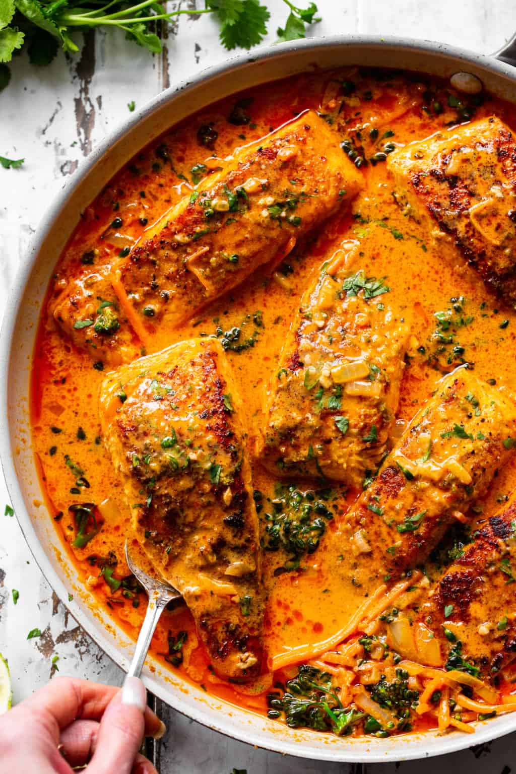 Paleo Thai Coconut Curry Salmon {Whole30}