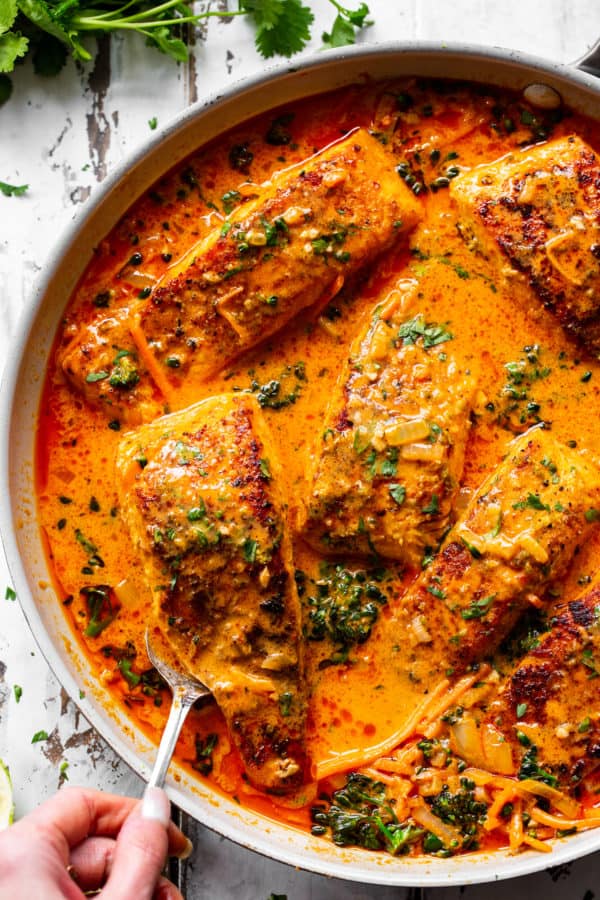 Paleo Thai Coconut Curry Salmon {Whole30}