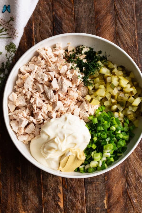 The Best Dill Pickle Chicken Salad {Easy and High Protein} - The Paleo ...