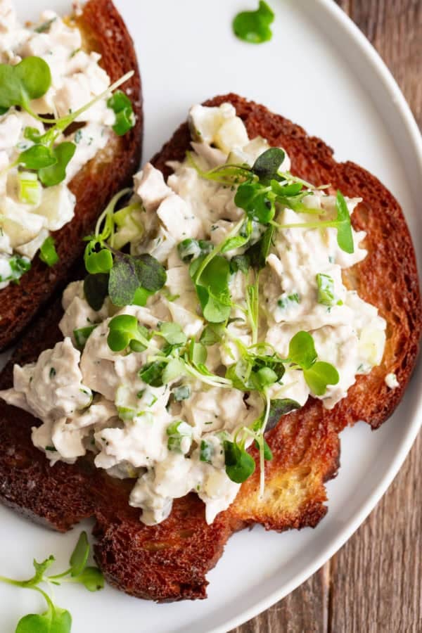 The Best Dill Pickle Chicken Salad {Easy and High Protein} - The Paleo ...