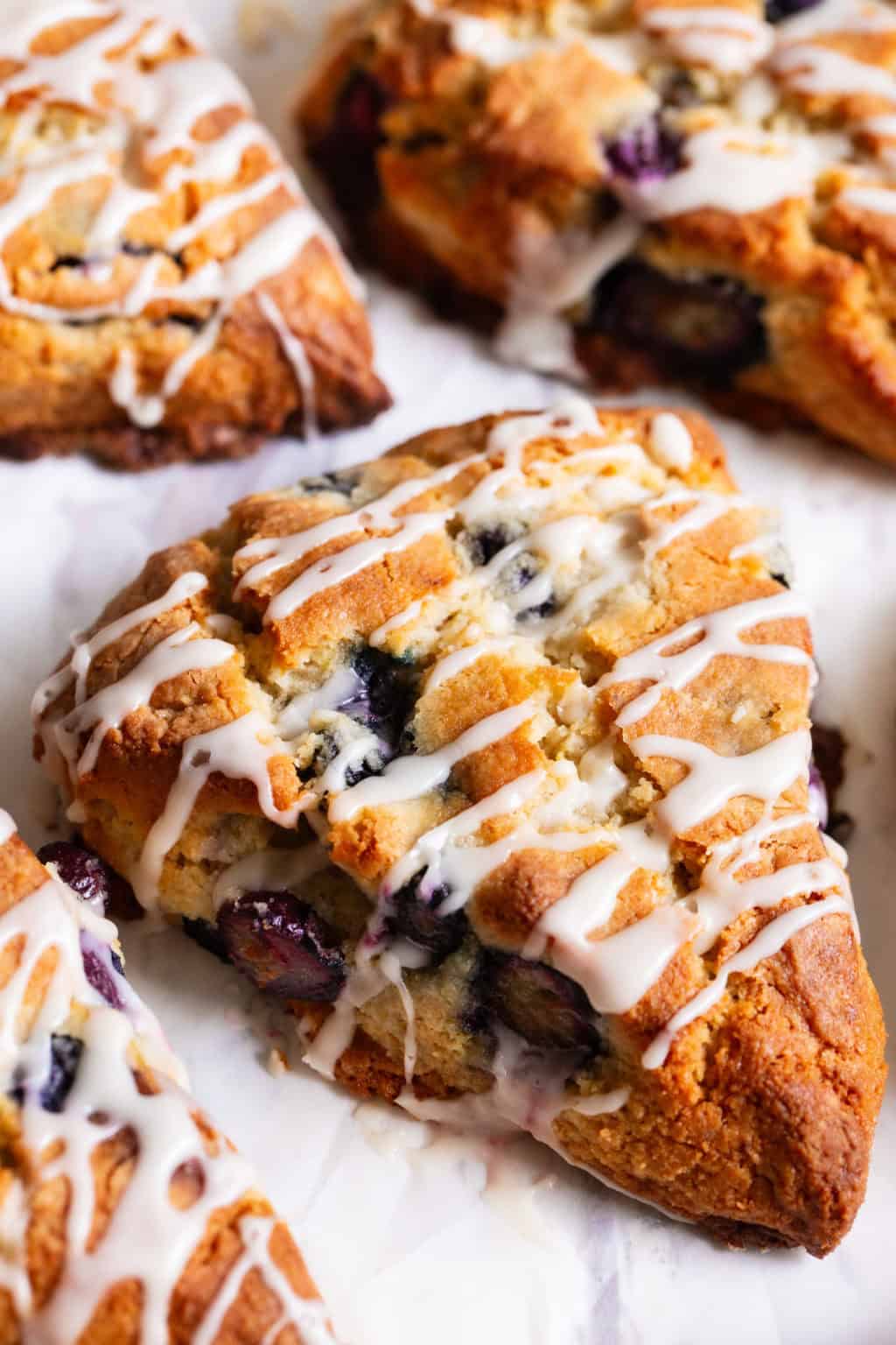 Lemon Blueberry Scones {Grain Free, Paleo} - The Paleo Running Momma