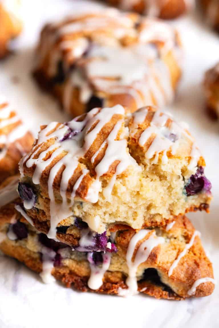 Lemon Blueberry Scones {Grain Free, Paleo} - The Paleo Running Momma