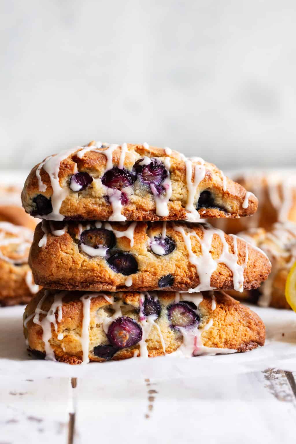 Lemon Blueberry Scones {Grain Free, Paleo} - The Paleo Running Momma