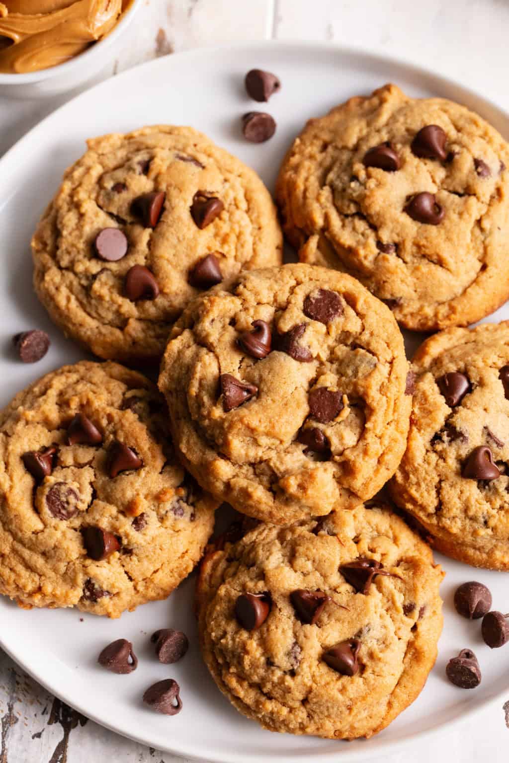 Peanut Butter Chocolate Chip Cookies {Grain Free, Gluten Free} - The ...