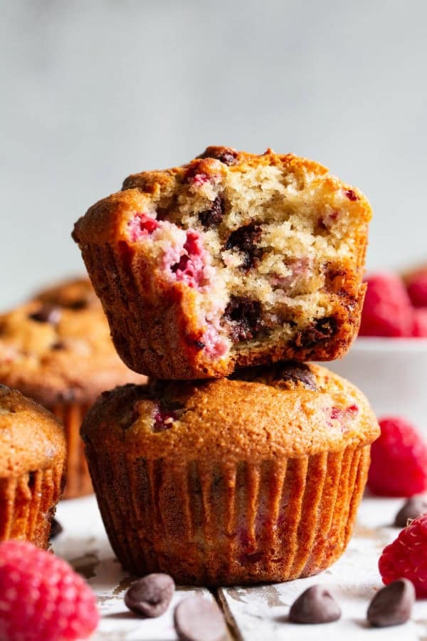 Raspberry Chocolate Chip Muffins {Paleo, Gluten Free} - The Paleo ...