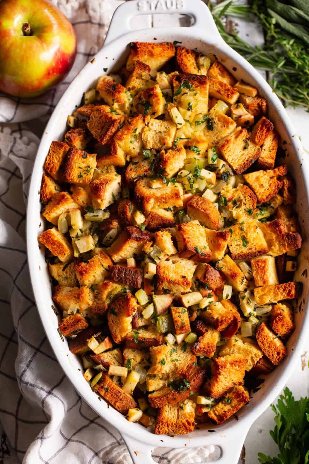 Gluten Free Buttery Herb Stuffing {Paleo + Dairy Free Options} - The ...