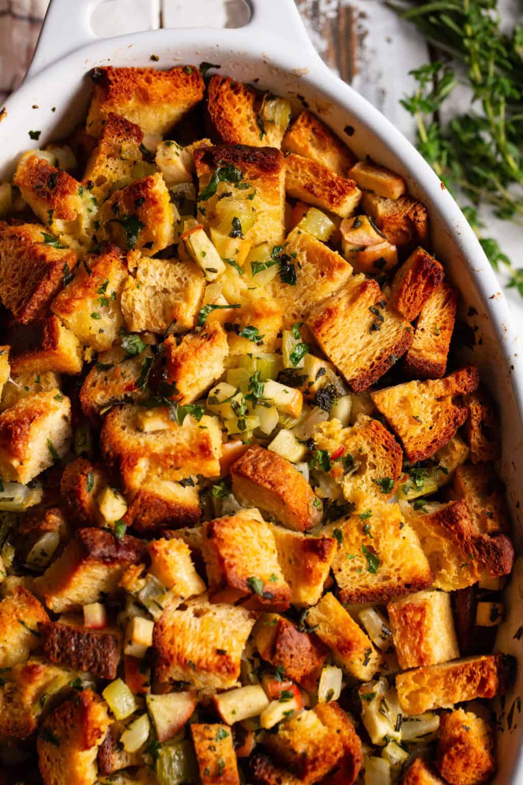 Gluten Free Buttery Herb Stuffing {Paleo + Dairy Free Options} - The ...