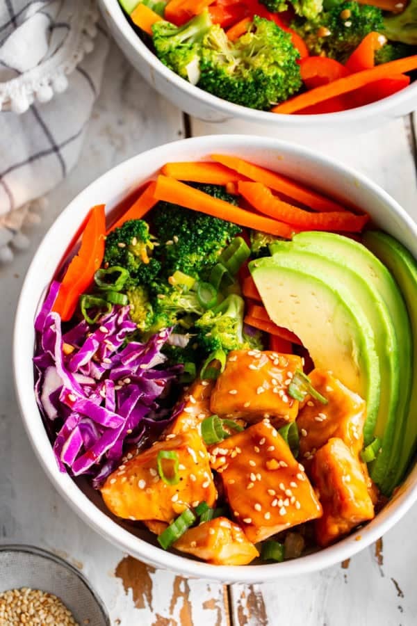 Teriyaki Salmon Bowls (Easy Salmon Rice Bowl Recipe) - The Paleo ...